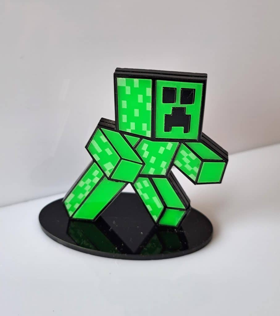 Minecraft Creeper Running Figure. Minecrafter Collectable.