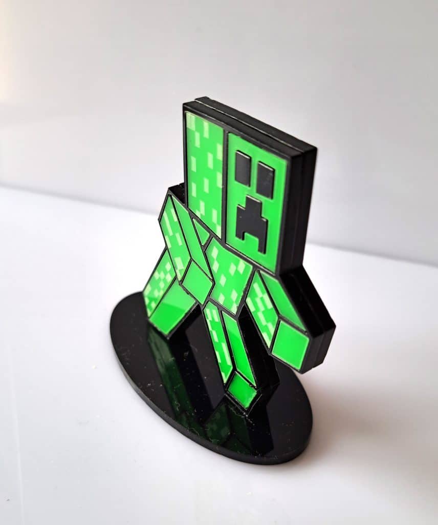 Minecraft Creeper Running Figure. Minecrafter Collectable. - Marquise