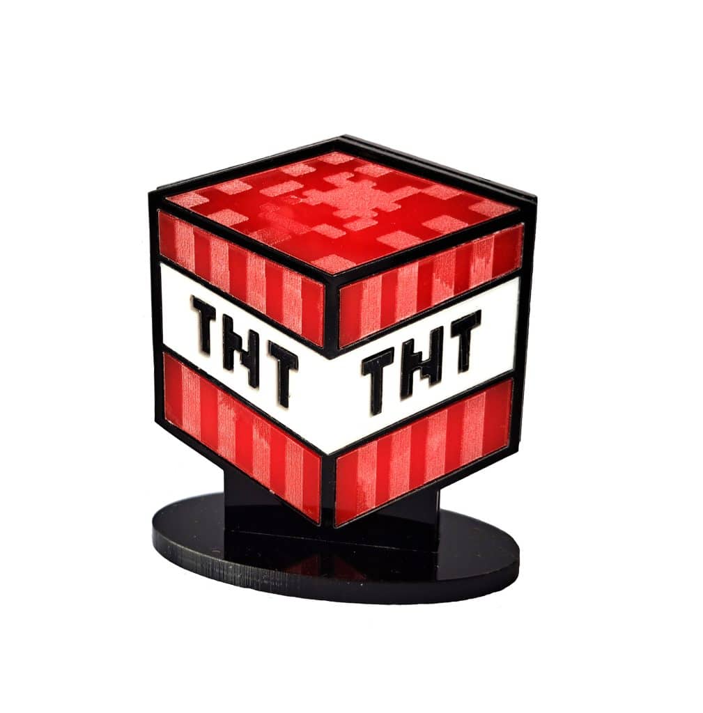 Minecraft TNT Box Figure. Minecrafter Collectable.