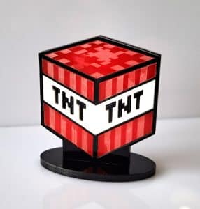 Minecraft TNT Box Figure. Minecrafter Collectable.