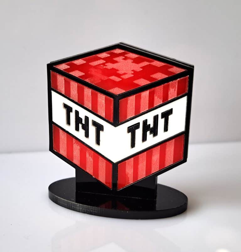 Minecraft TNT Box Figure. Minecrafter Collectable.